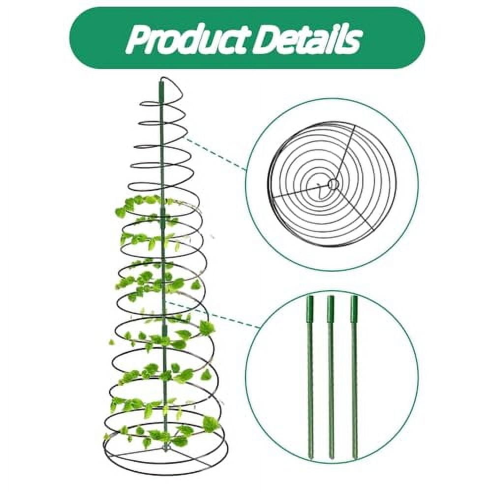 Garden Trellis for Climbing Plants Outdoor, Green Bean Trellis Pea ...