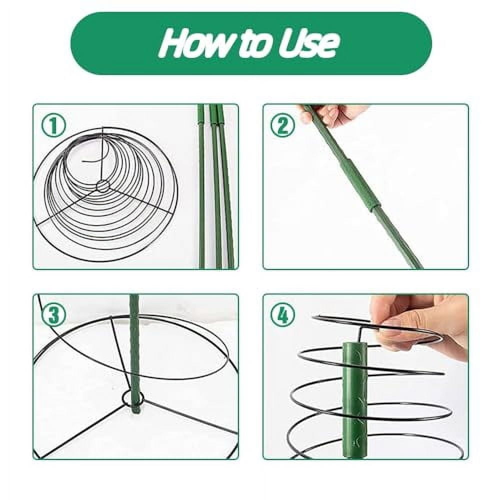 Garden Trellis for Climbing Plants Outdoor, Green Bean Trellis Pea ...