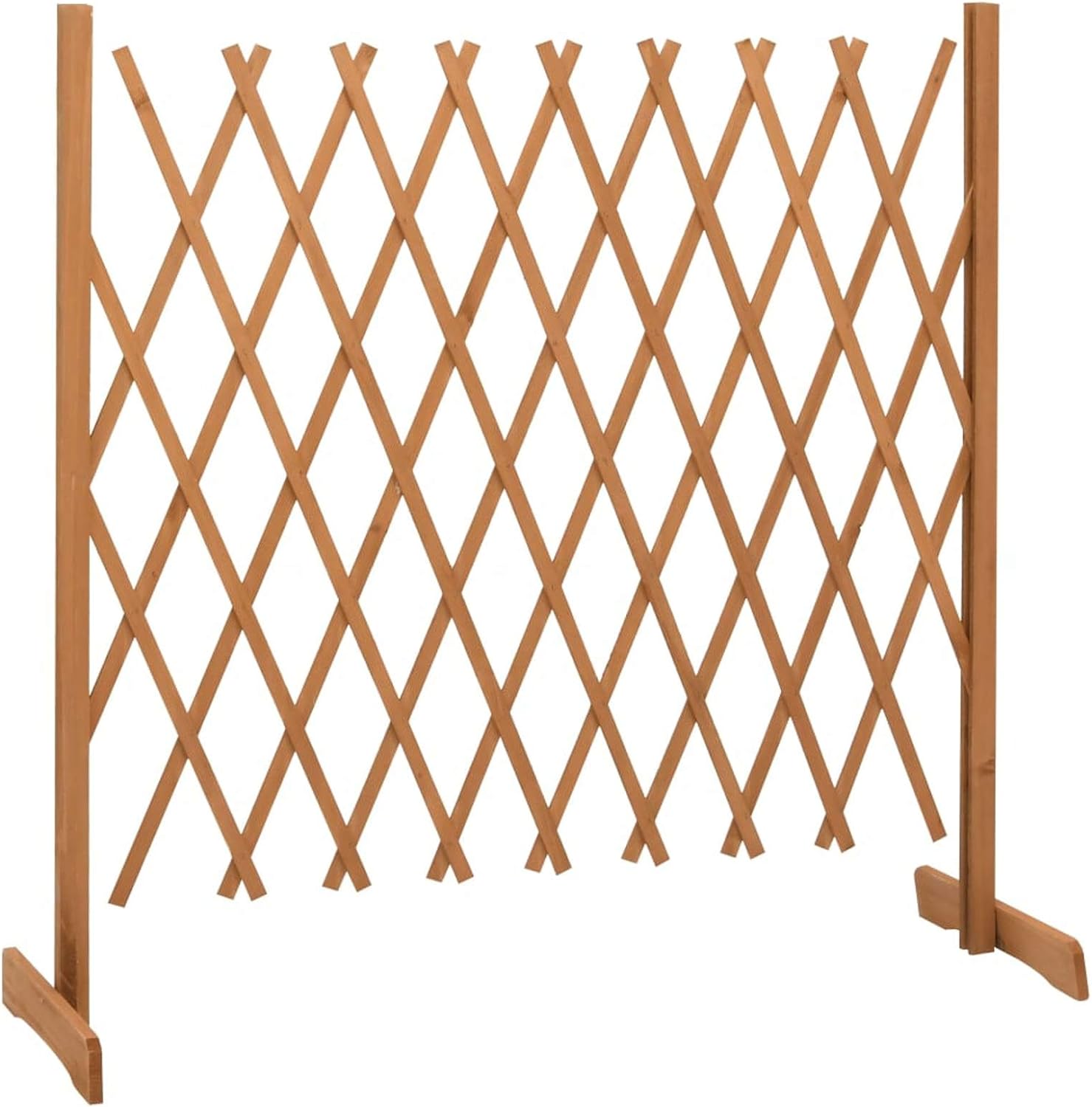 Garden Trellis Fence Wood Expandable Plant Support Climbing Lattices ...