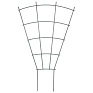 Heyfurni Obelisk Garden Trellis, 6.3 Ft Green Metal Climbing Plants ...