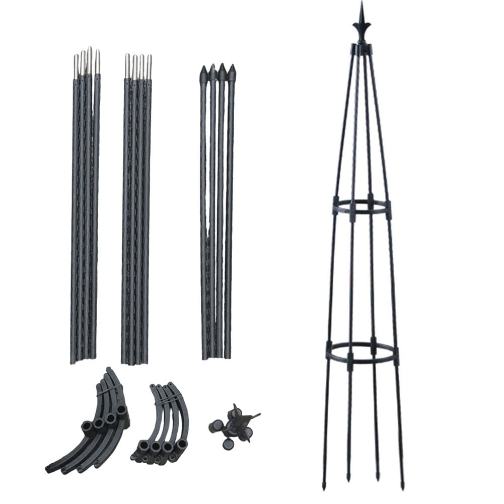 Garden Trellis Obelisk 130Cm Tower Plant Support Bird Head Design ...