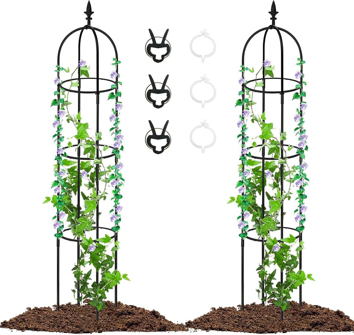 Garden Trellis for Potted Plants Stakes Tomato Cage Plant Trellis for ...