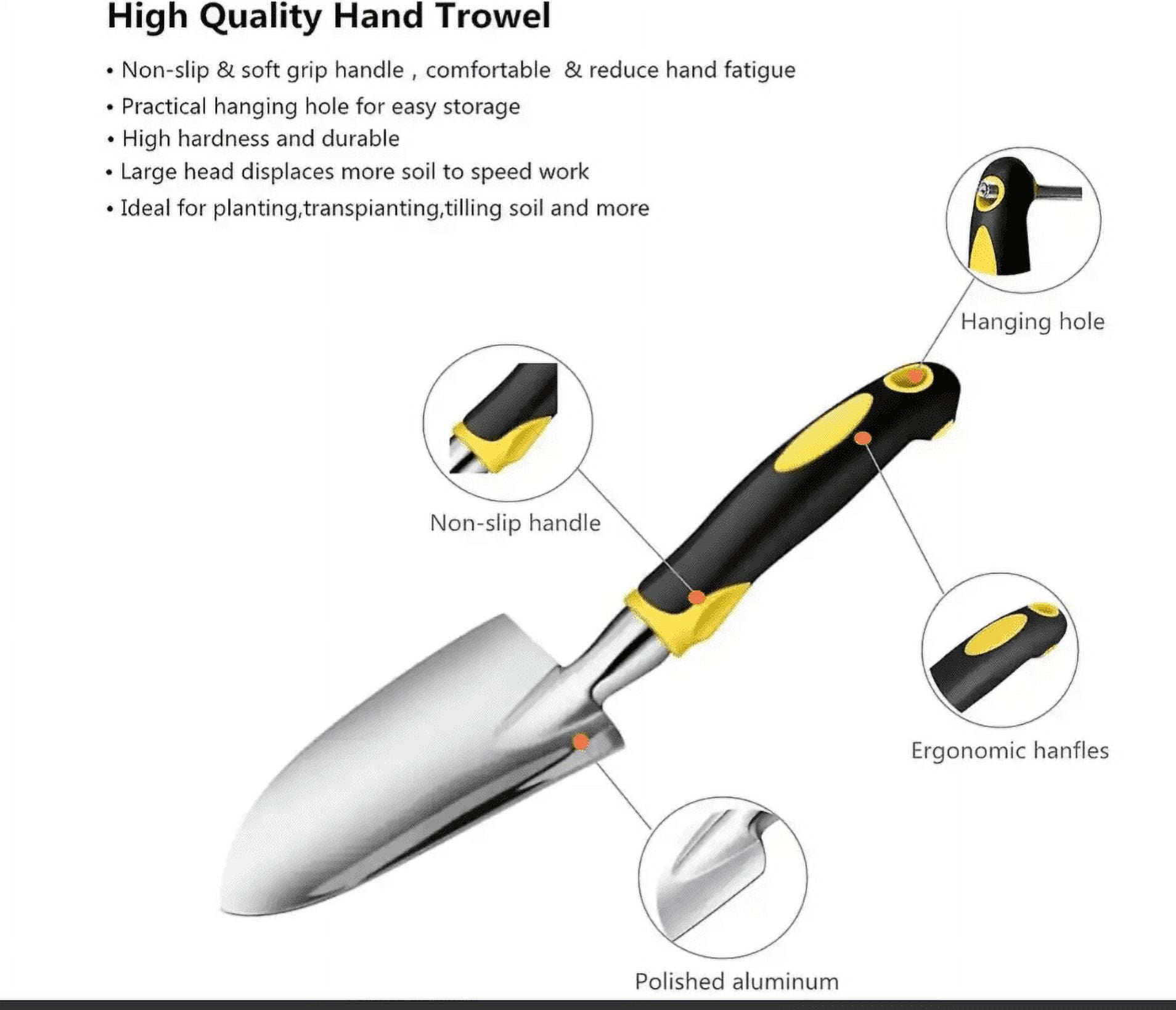 Garden Trowel, Hand Shovel, Cast-aluminum Heavy Duty Gardening Tool ...