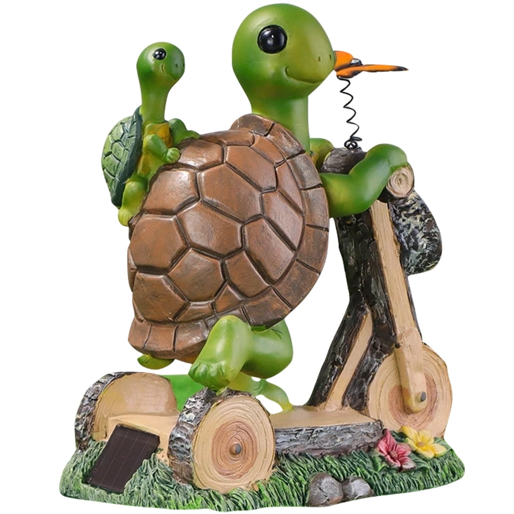 Garden Turtle Statue Yard Solar Lights Baby Rabbit Rag Doll - Walmart.com