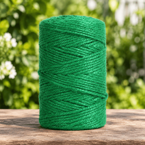 Garden Twine, 328 Feet 3mm Green Plant Ties, Strong Jute Twine String ...