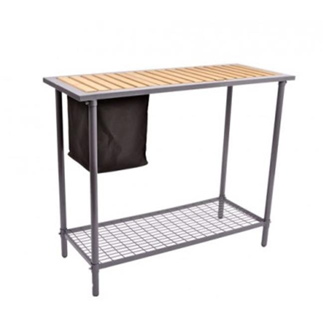 Garden Utility Bench with Wooden Top - Walmart.com