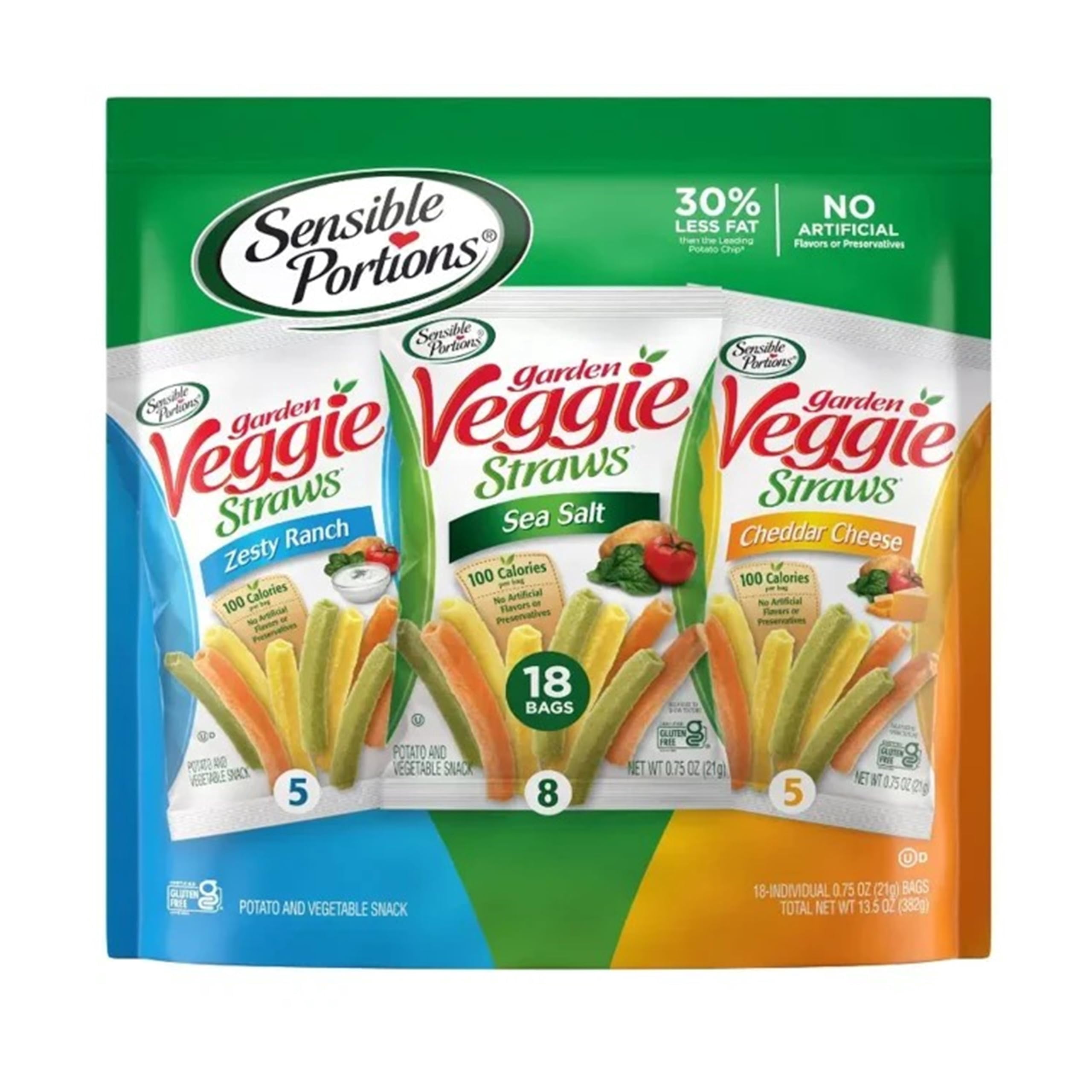 Garden Veggie Snacks - Veggie Straws Variety Pack, 18Ct Polybag (Pack ...
