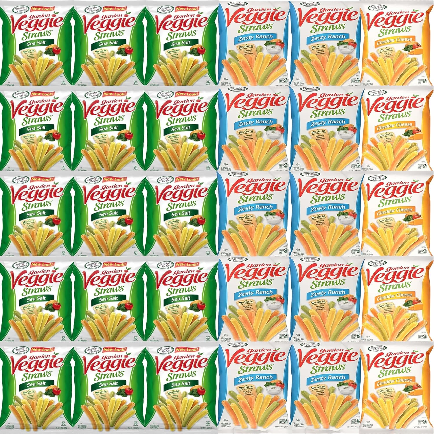 Garden Veggie Straw Variety Pack (30 Count) - Walmart.com