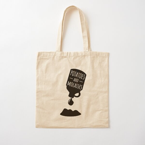 Potatoes And Molasses Black Silhouette Cotton Tote Bag Canvas Tote Bag ...
