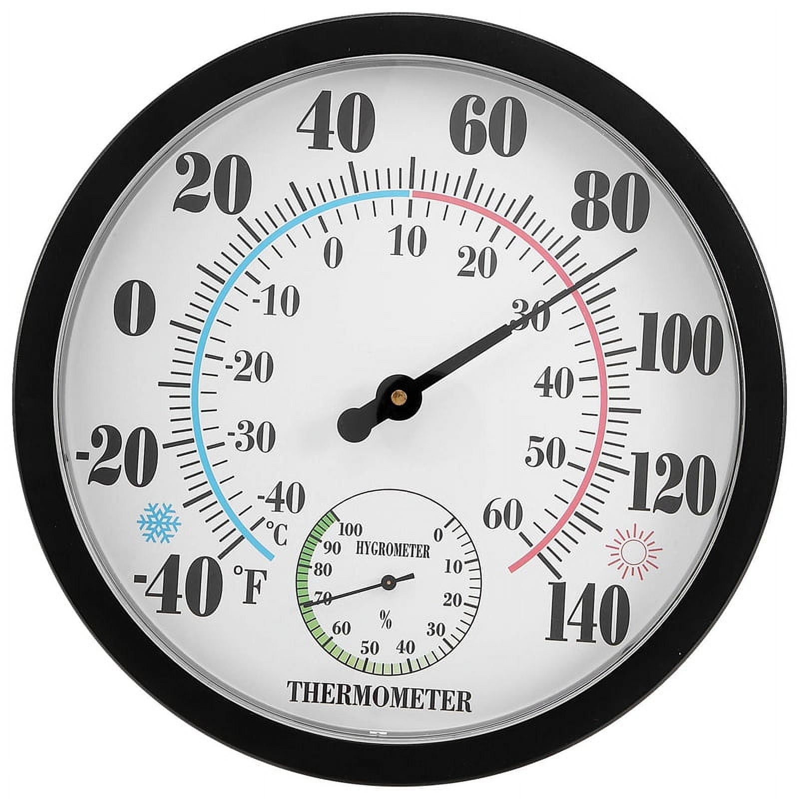 Garden Wall Patio Weather Thermometer Hygrometer, Number 10 in Diameter ...