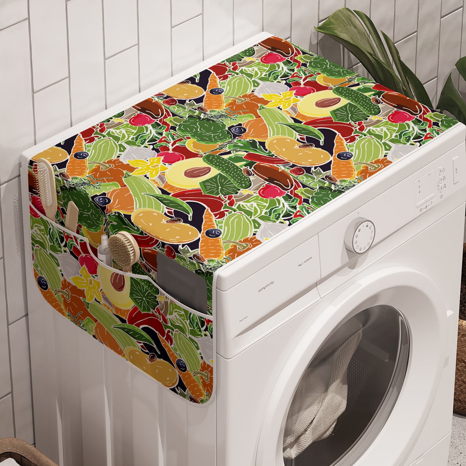 Garden Washing Machine Organizer, Exotic Farming Harvest Fruits Avocado ...