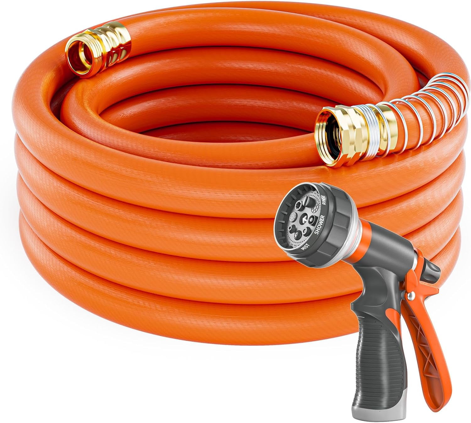 Garden Water Hose 25 ft x 5/8 in Heavy Duty, Flexible and Lightweight ...