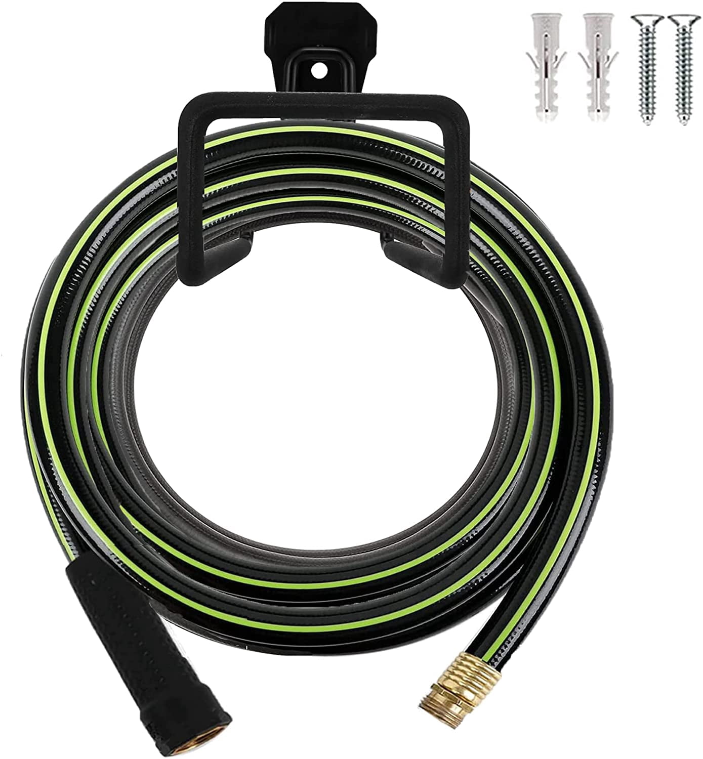 Garden Water Hose Holder, Tough Metal Wall Mount Hose Hook Hanger, Hose ...