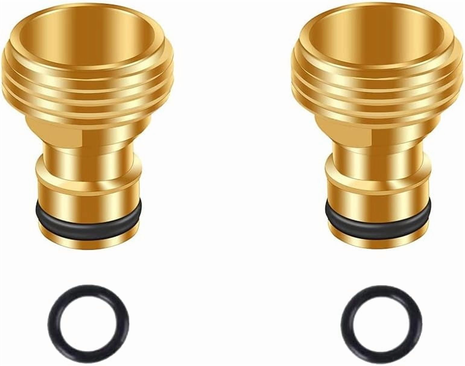 Garden Water Pipe Quick Connector, No-Leak 3/4 Inch GHT Thread Fitting ...