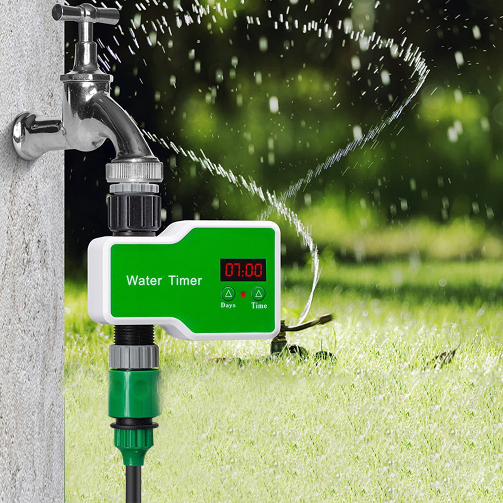 Garden Water Timer Digital Programmable Controller Automatic Manual Tap ...