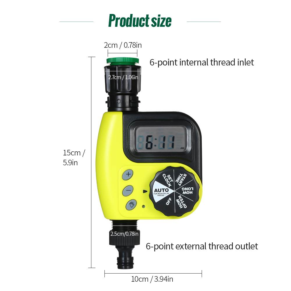 Garden Water Timer Sprinkler Timer Automatic Irrigation Controller ...