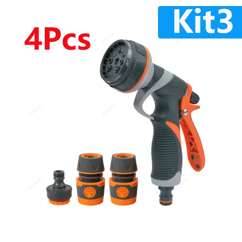 Garden Watering Gun 8 Modes Adjustable High Pressure Sprayer Irrigation ...
