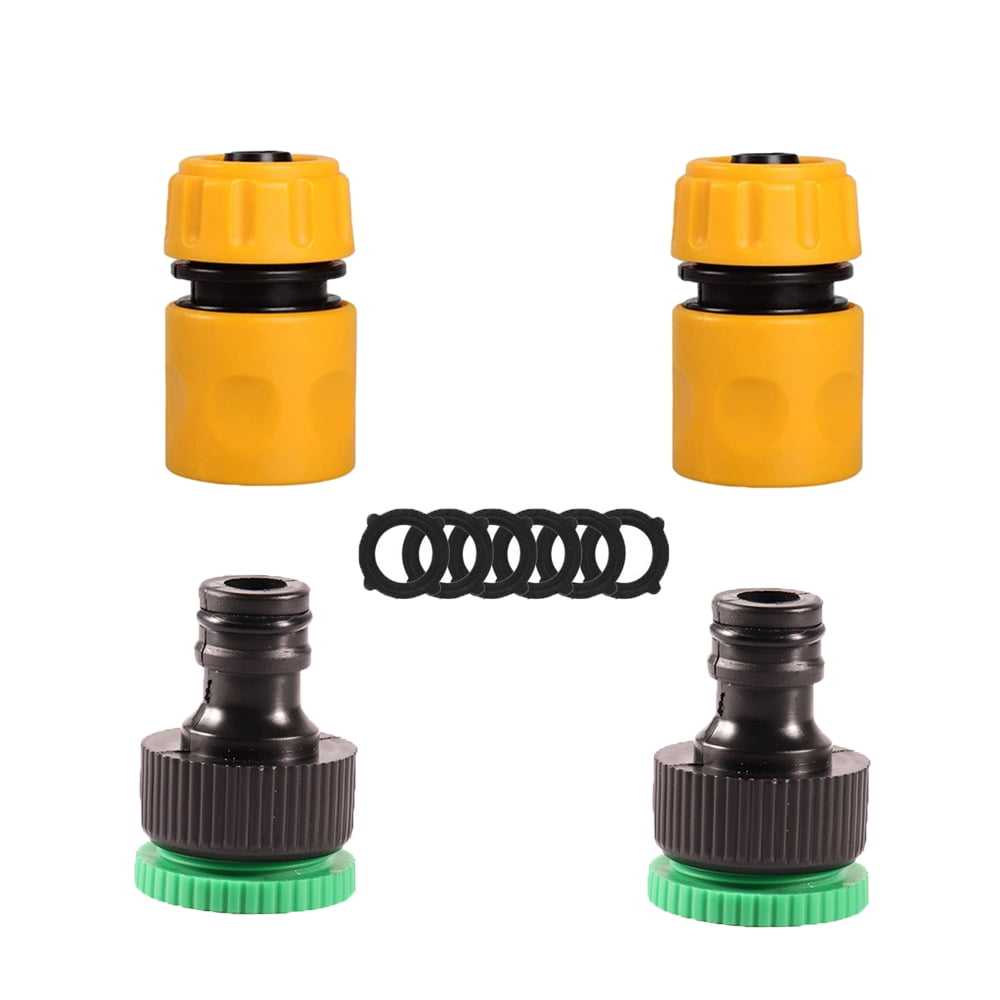 Garden Watering Hose ABS Quick Coupling 1/2” End Inner and Outer Thread Y-Type Hose Fitting ...