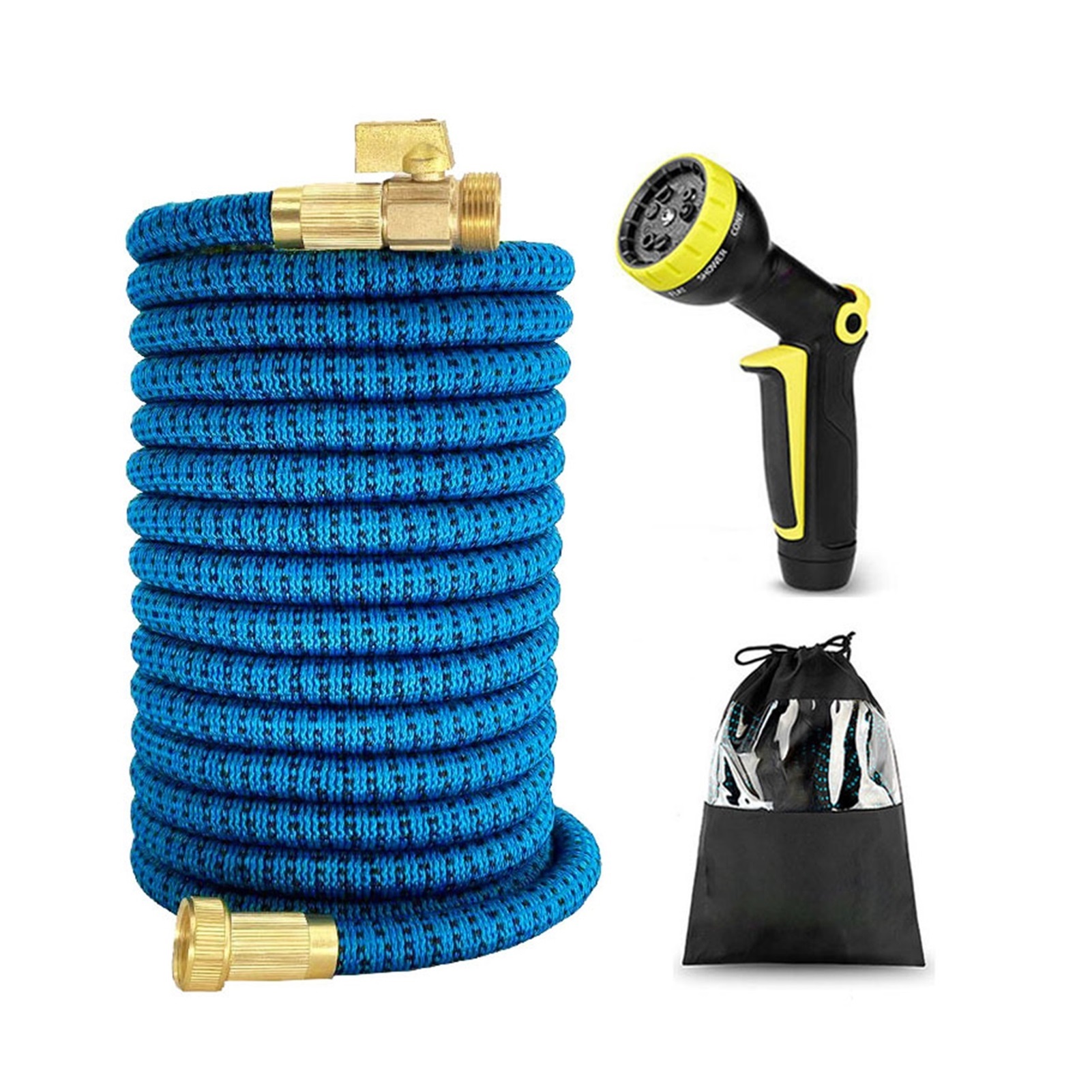Garden Watering Hose Retractable Flexible Garden Hose Metal 3/4 ...