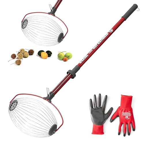 Garden Weasel Nut Gatherer - Large Cage Pick Up Walnuts, Small Apples ...