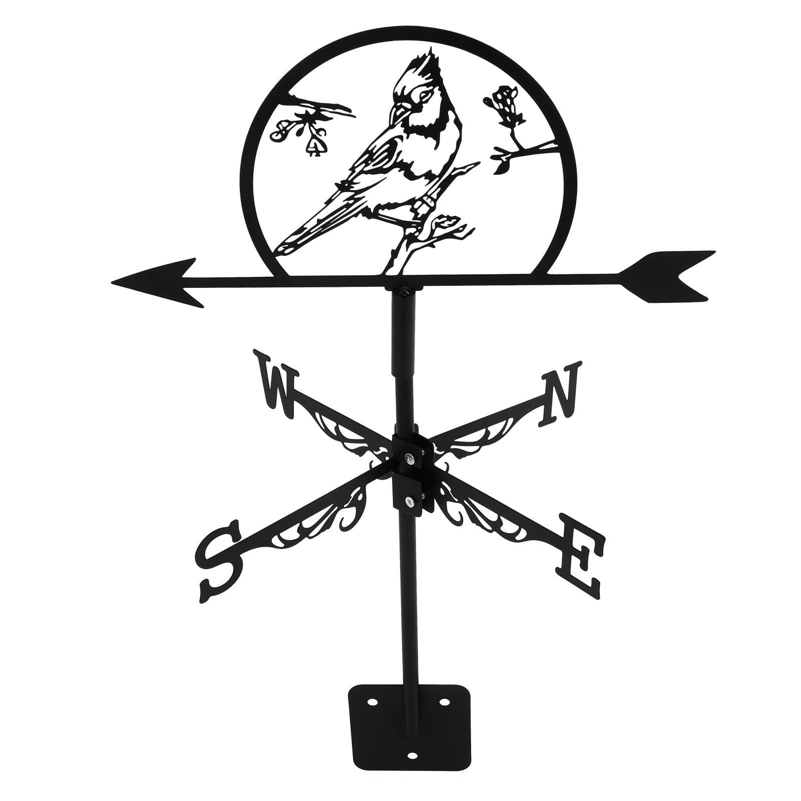 Garden Weathervane Wind Direction Indicator Spinners Outdoor Black ...