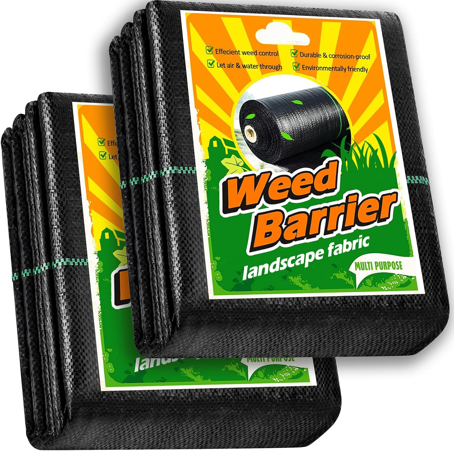 Garden Weed Barrier Landscape Fabric 4FT x 100FT, Premium Weed Control ...