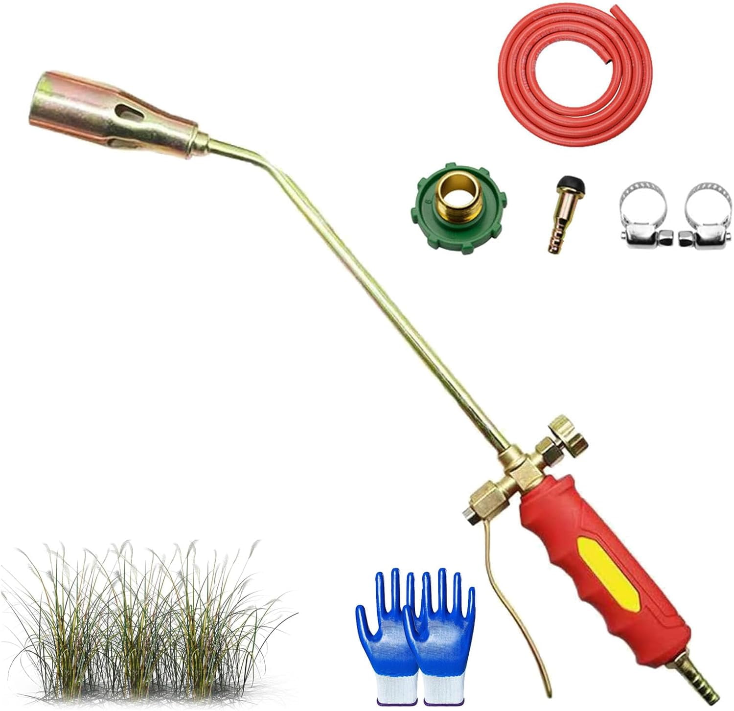 Garden Weed Burner Torch, Portable Propane Torch Weed Burner Kit, With ...