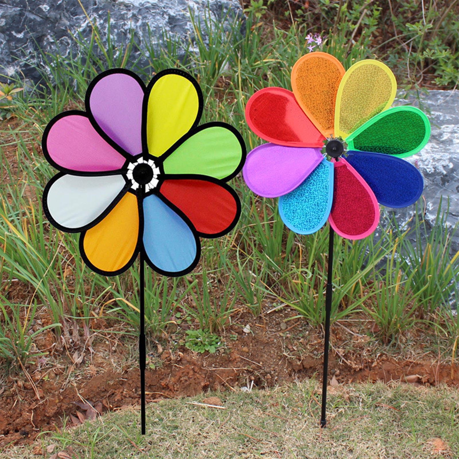Garden Windmill Under 5 ! Yannianjz Colorful Reflective Windmill for ...