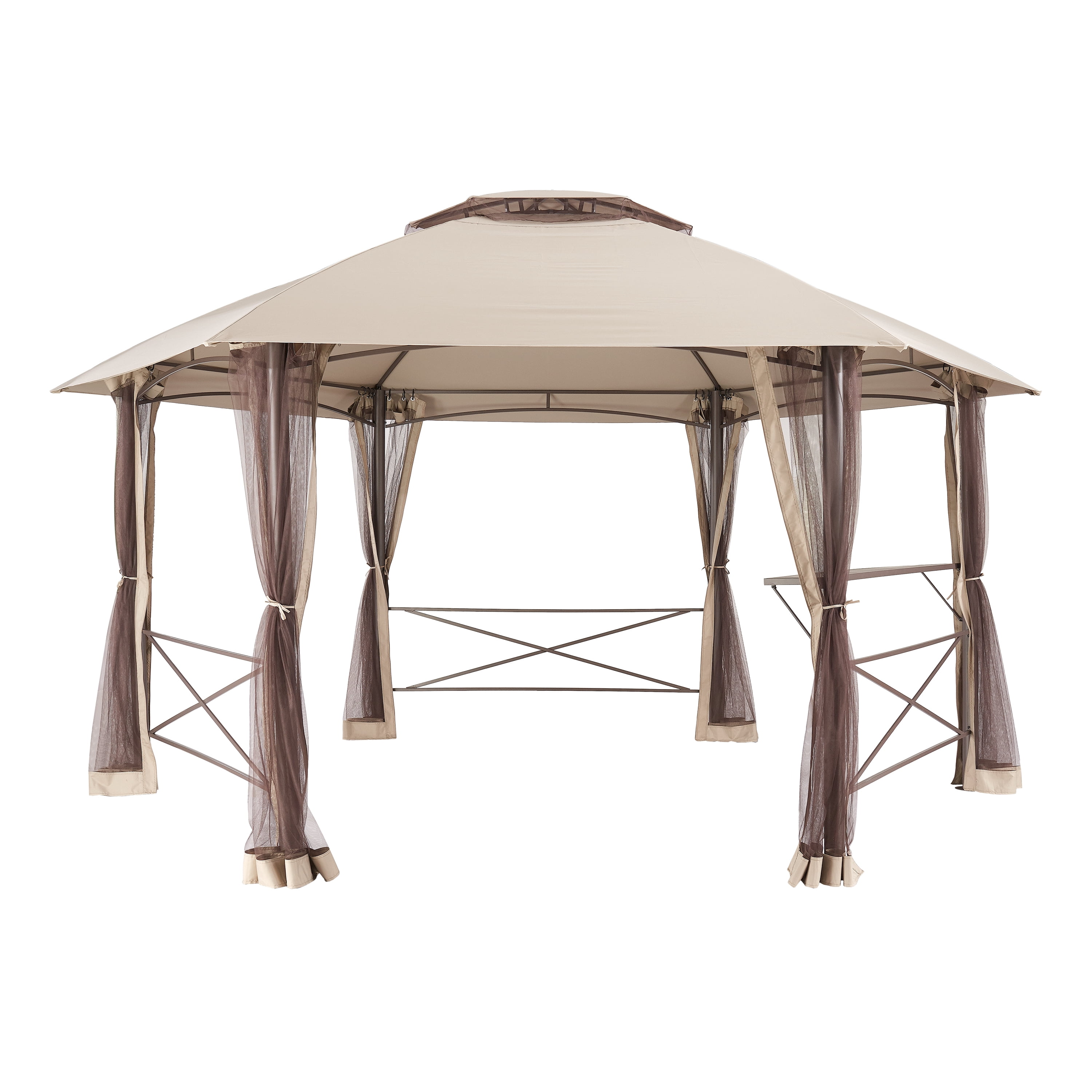 Garden Winds Replacement Canopy Top Cover for Hemlock Hexagon Gazebo ...