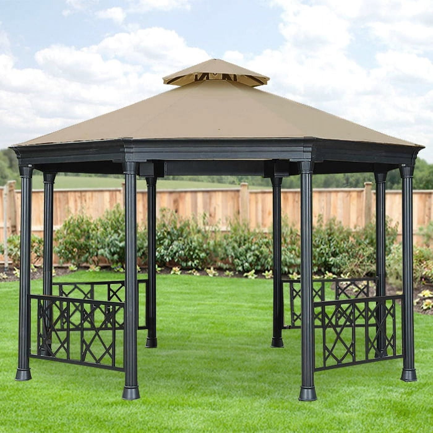 Garden Winds Replacement Canopy for Charming Octagon Gazebo - D ...