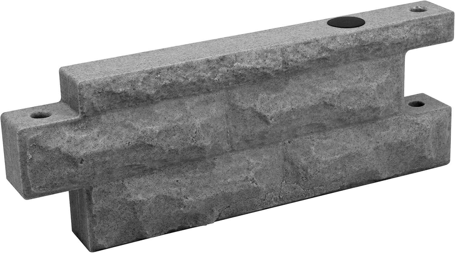 Garden Wizard 2 Foot Stone Landscape Border Wall - Dark Granite ...
