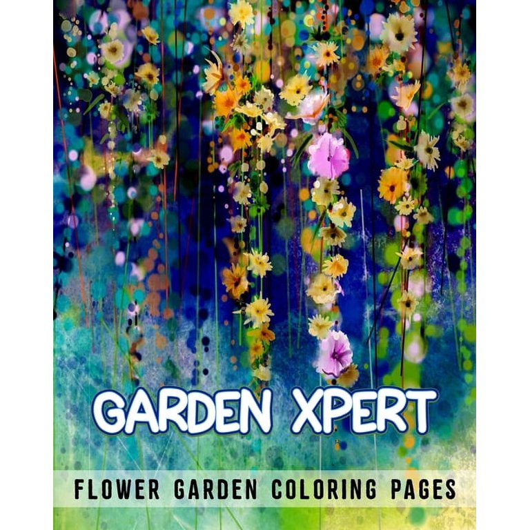 beautiful flower garden coloring pages