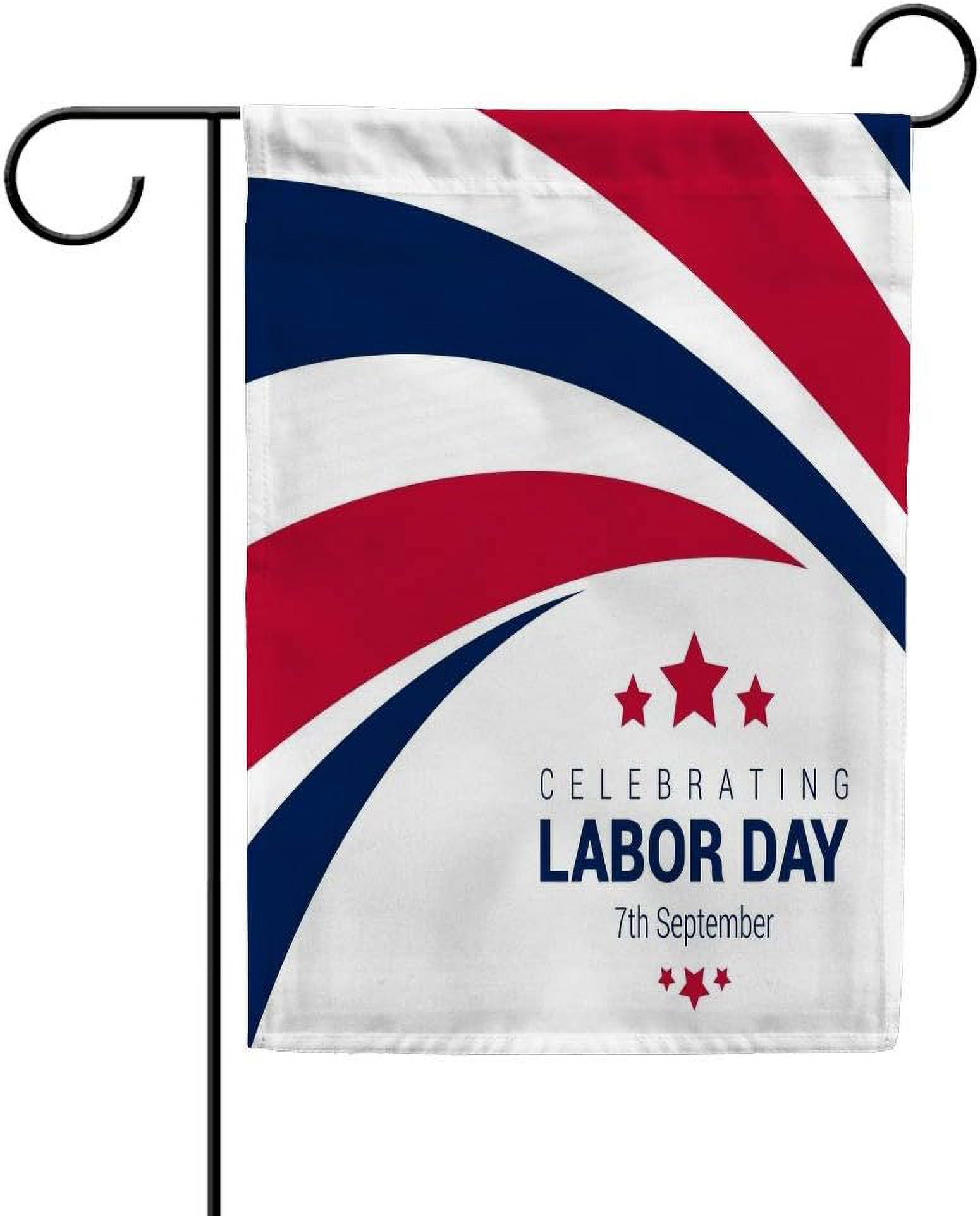 Garden Yard Flags Happy Labor Day September 7th Decor Welcome Greeting ...