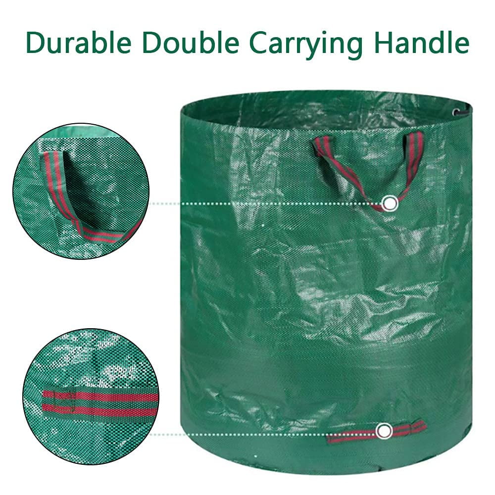 Garden Yard Waste Bags Sacks, Reuseable Gardening Lawn Leaf Bag Garden ...