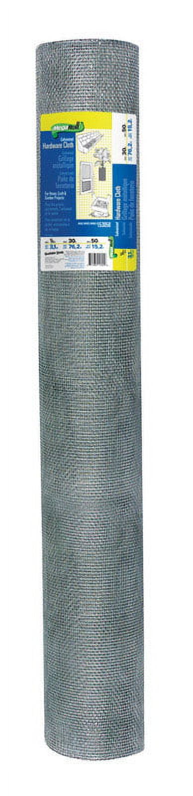 Garden Zone 30 in. W x 50 ft. L Silver Gray Steel Hardware Cloth 1/8 in ...