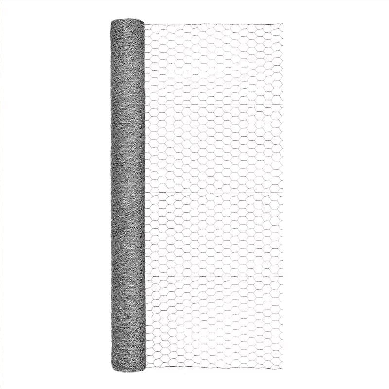 Garden Zone 50 ft. X 48 in. Galvanized Steel Poultry Netting - Walmart.com
