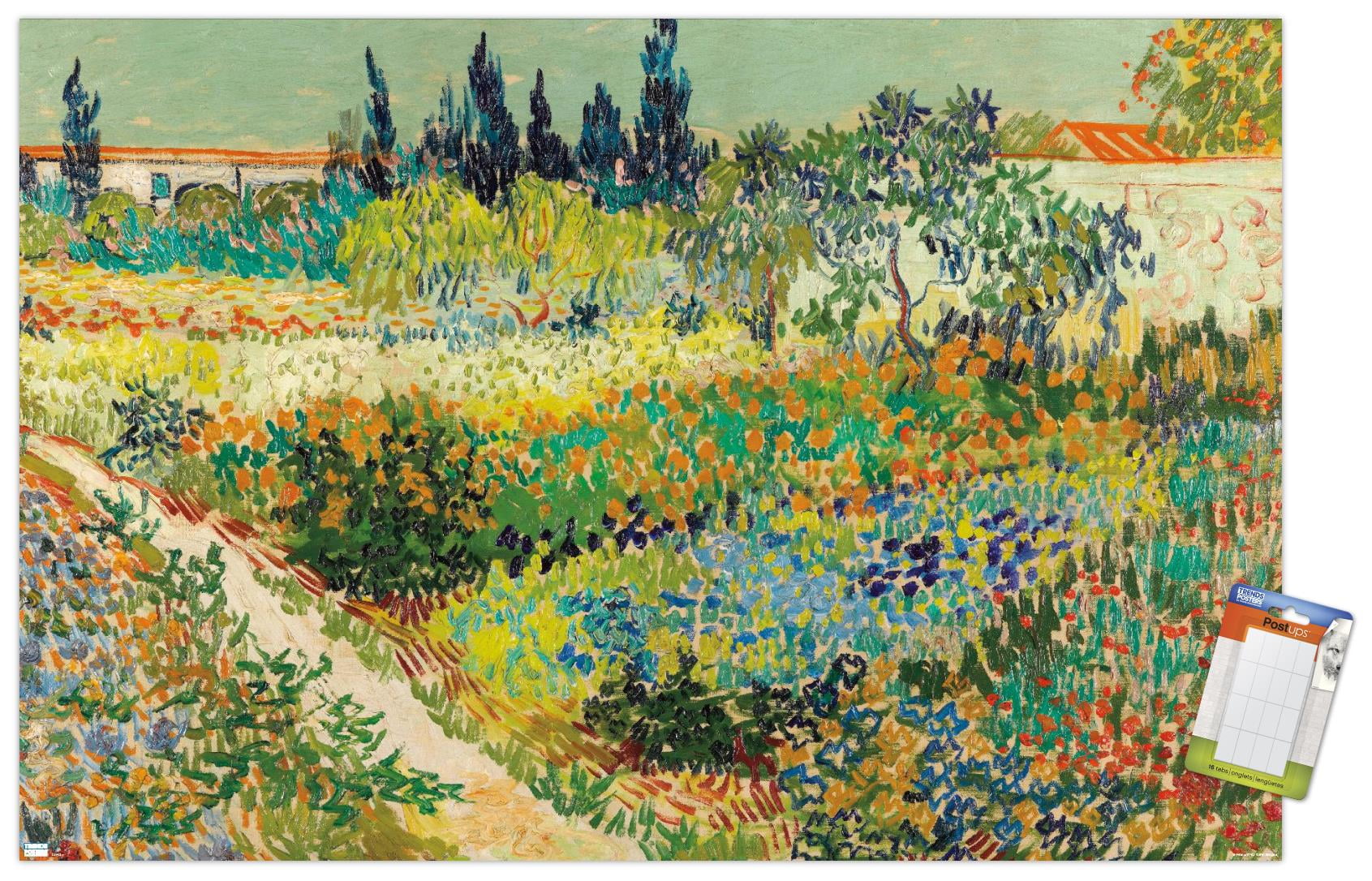 Garden at Arles by Vincent van Gogh Wall Poster, 14.725" x 22.375 ...