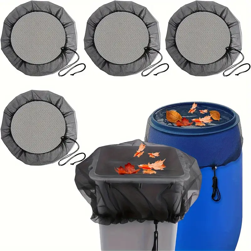 Garden courtyard outdoor bucket rain bucket net cover, with drawstring ...