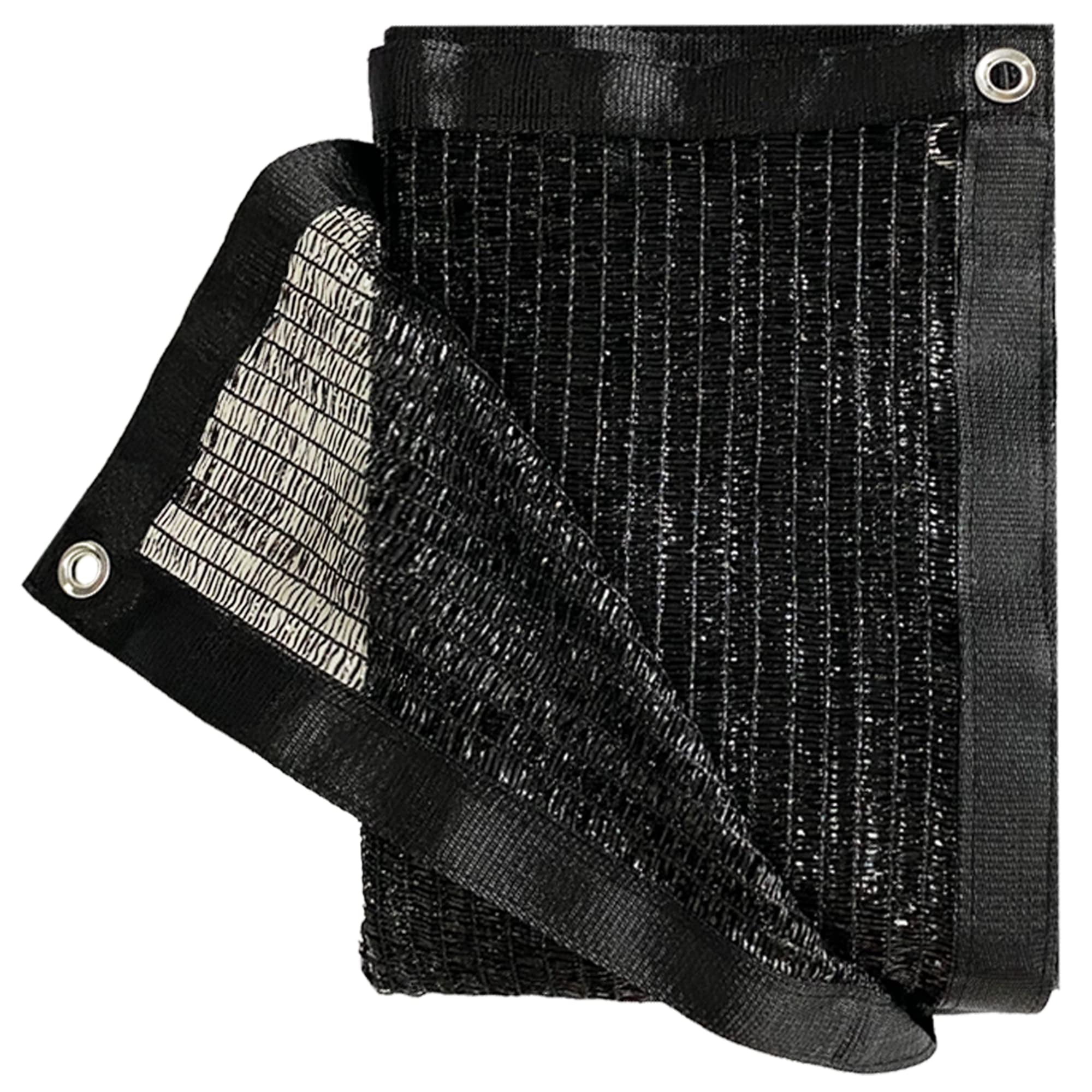 Garden expert 50% Black Shade Cloth 10x10FT Taped Edge with Grommets ...