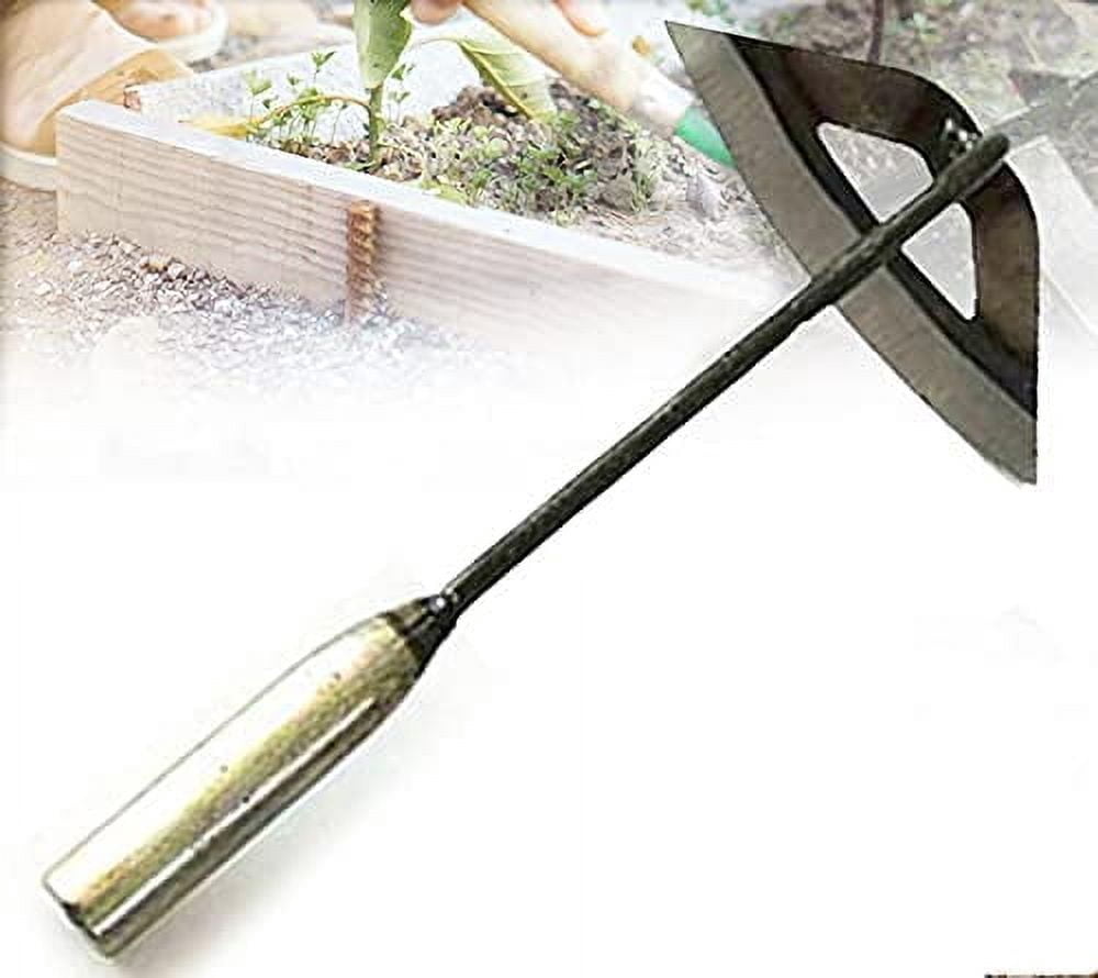 Garden hoe fully tempered steel hollow hoe with long handle, garden ...