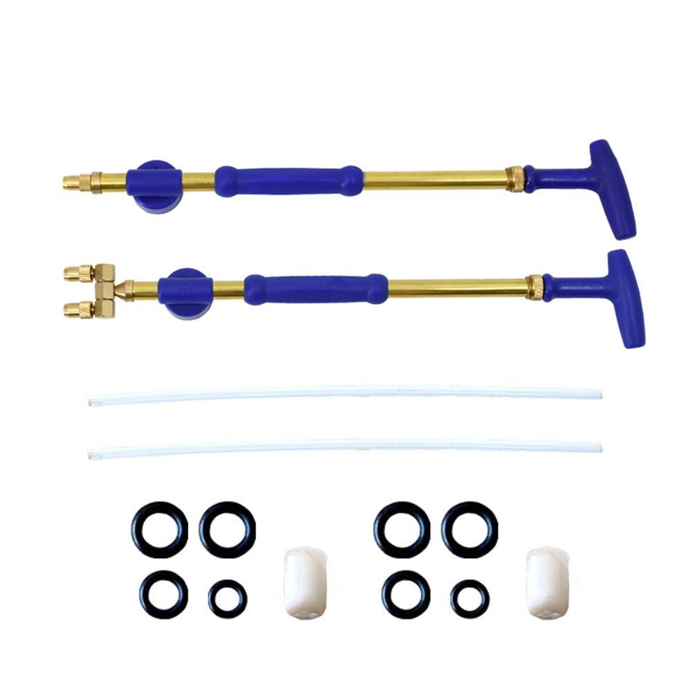 Garden manual sprayer, double head handheld push pull copper sprayer ...