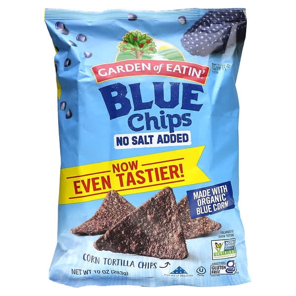 Garden of Eatin', Blue Corn Tortilla Chips, No Salt Added, 10 oz ...