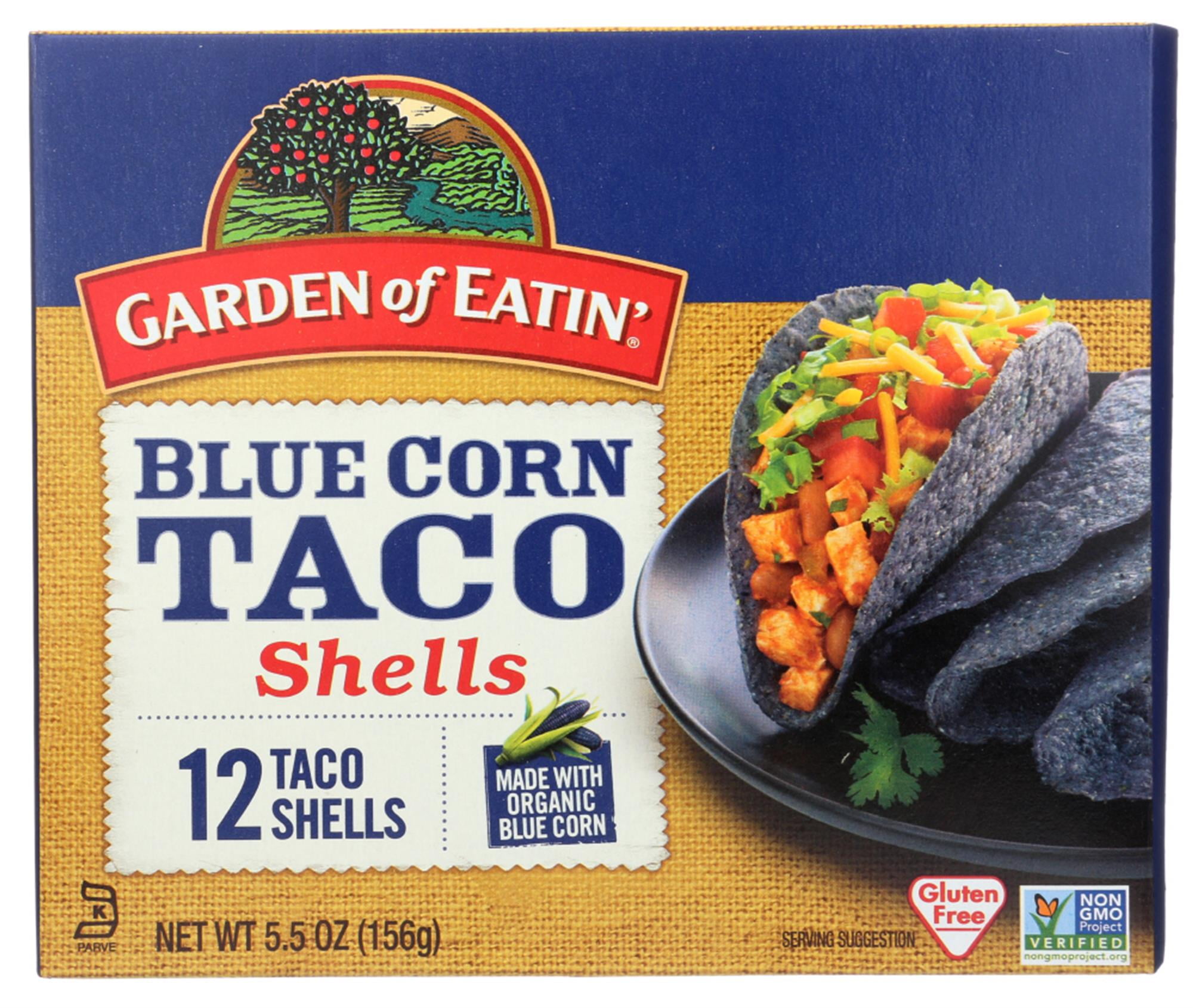 Garden Of Eatin' Blue Corn Taco Shells - Blue Corn - Case Of 12 - 5.5 ...