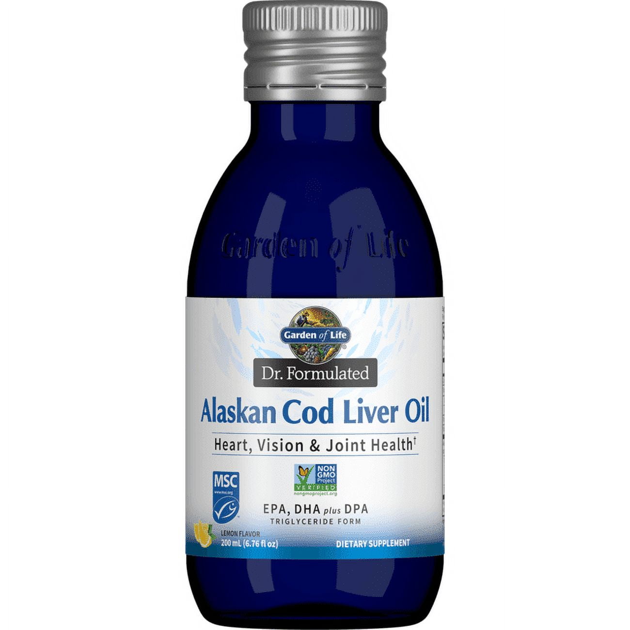 Garden of Life Dr. Formulated Alaskan Cod Liver Oil - Lemon 6.76 fl oz ...