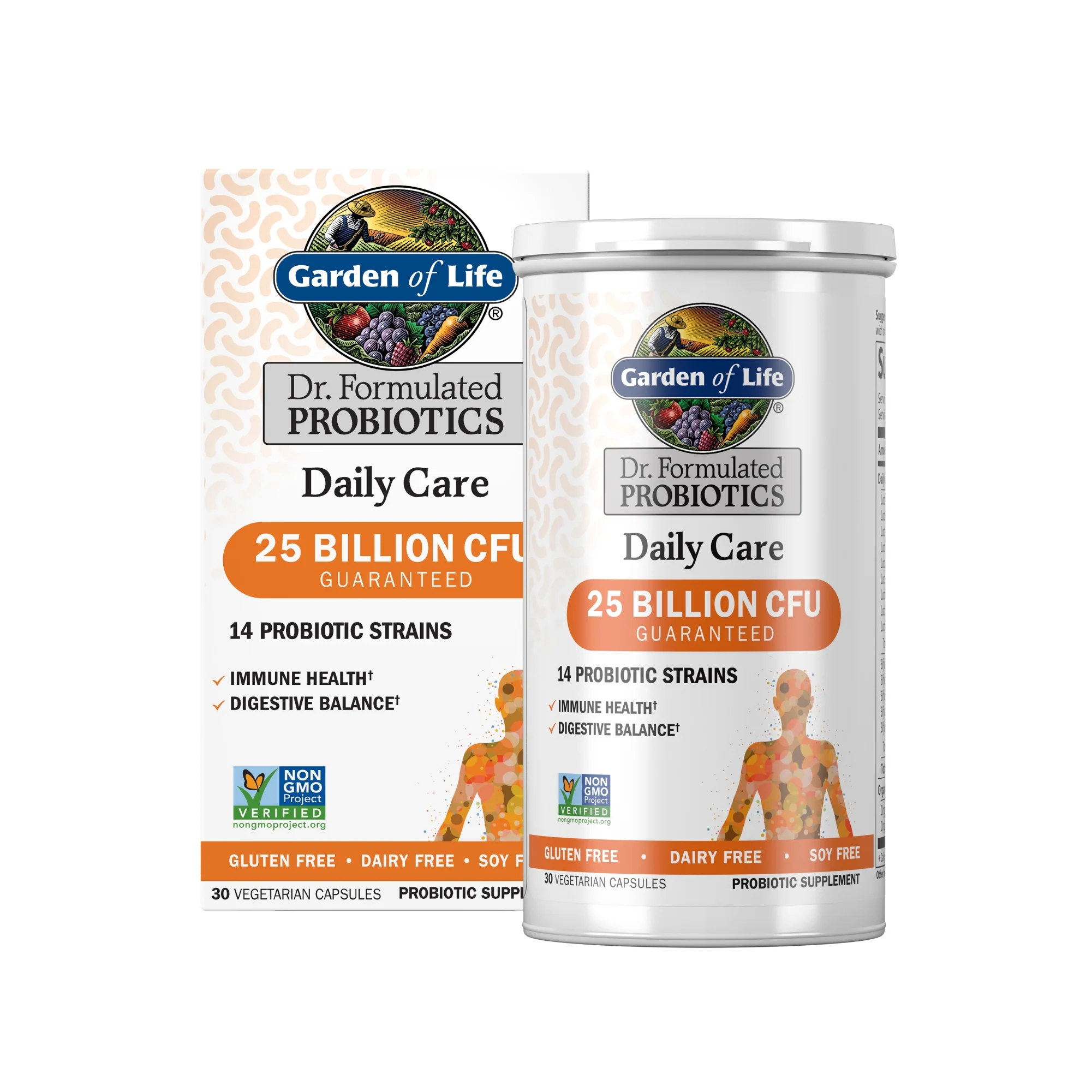 Garden of Life Dr. Formulated Men's and Women's Daily Care Probiotics ...