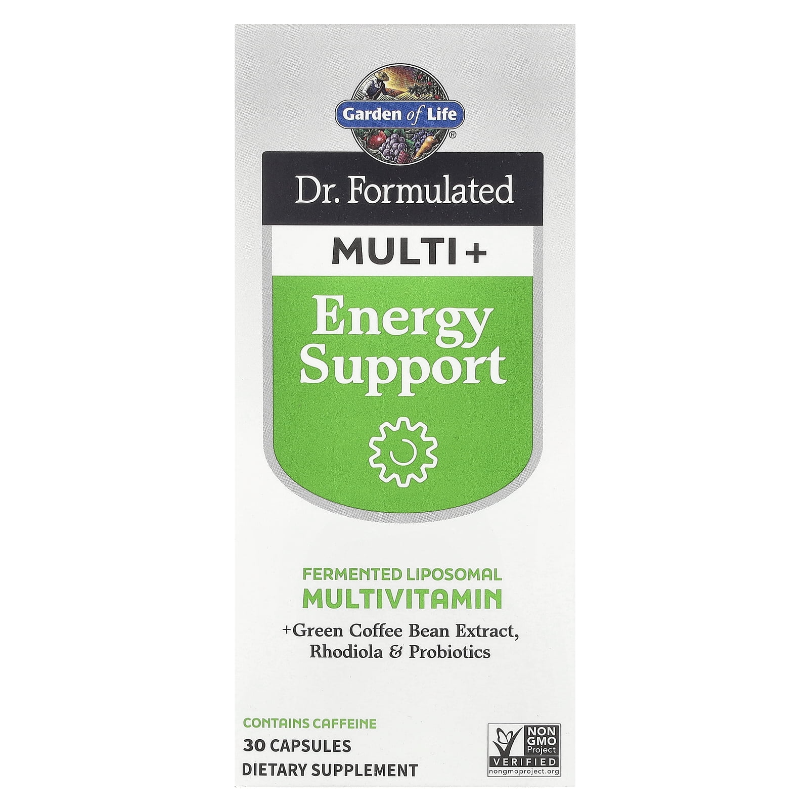 Garden of Life Dr. Formulated-Multi Plus-Energy Support-Fermented ...