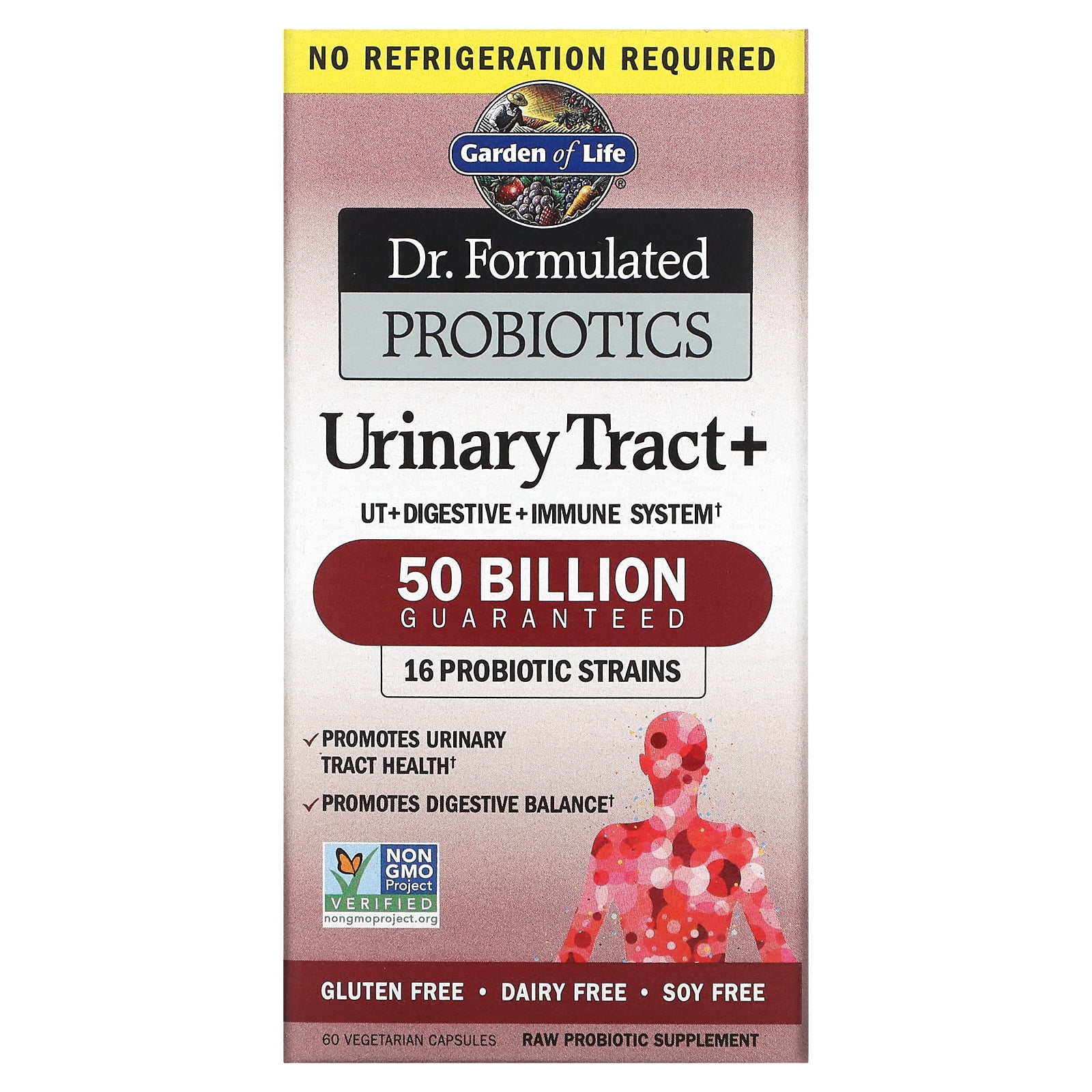 Garden of Life Probiotics, 60 ea, 50 Billion CFU, Cranberry and Vitamin ...