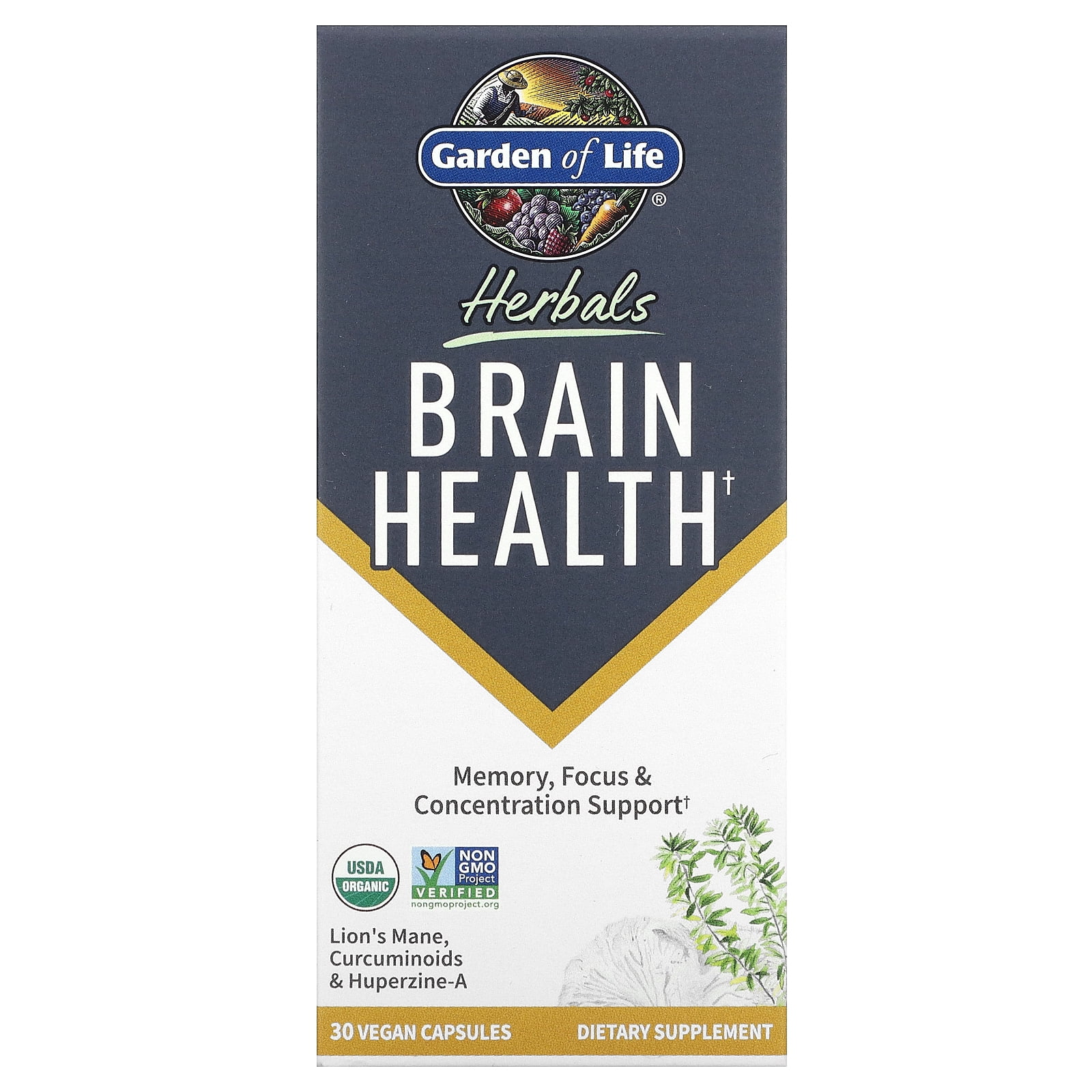 Garden of Life Herbals Brain Health - Walmart.com