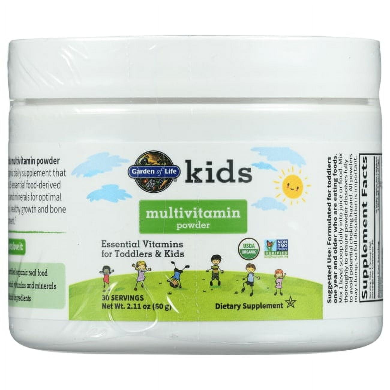 Garden of Life Kids Multivitamin Powder 2.11 oz Pwdr - Walmart.com