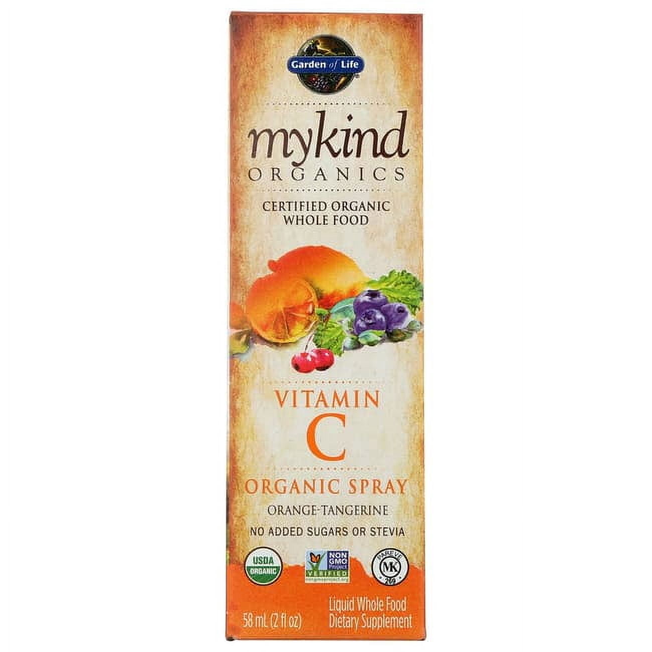 Garden of Life Mykind Organics Vitamin C Liquid Spray - Orange ...